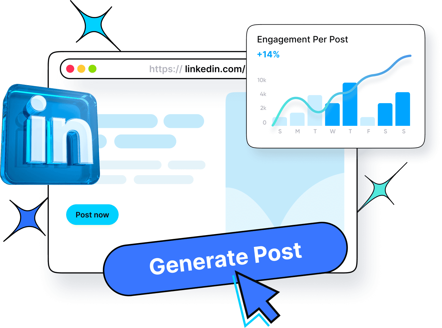 Free LinkedIn Post Generator [100% FREE TOOL]