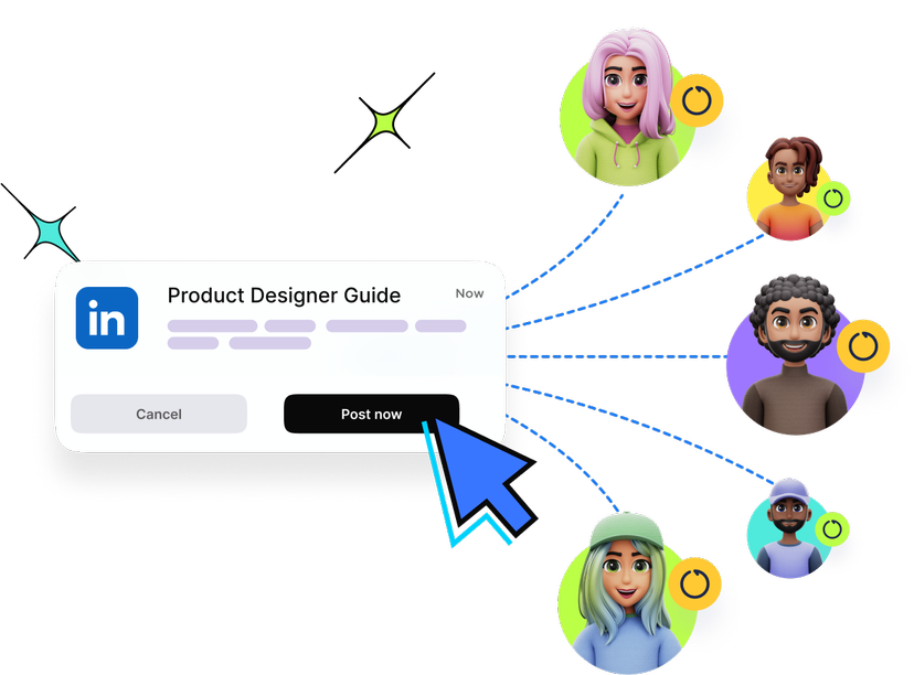 Free LinkedIn post generator with AI - No signup